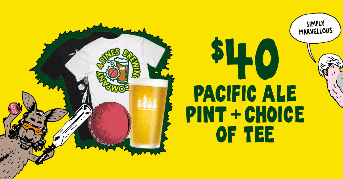 $40 Pacific Ale Pint & Tee | The Sporting Globe