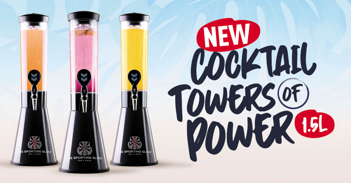 Grape Tingle Cocktail Tower | The Sporting Globe